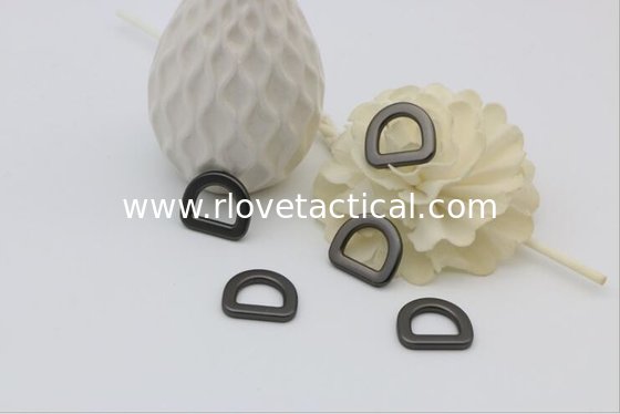 New style matte gun metal color flat meat d ring buckle 12 mm for bags