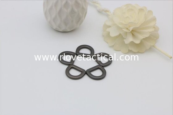 New style matte gun metal color flat meat d ring buckle 12 mm for bags