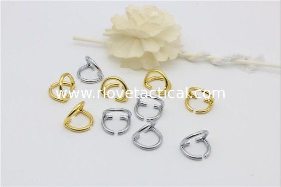 Design decorative accessory zinc alloy double d rings 15 mm for bags