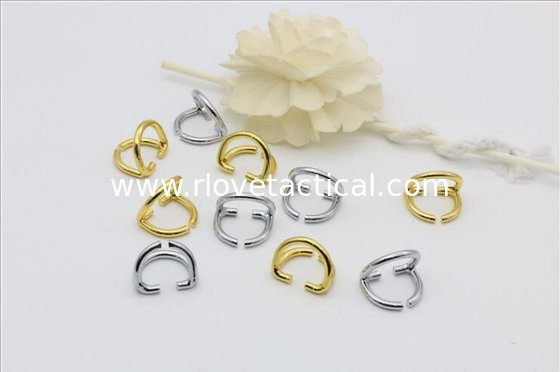 Design decorative accessory zinc alloy double d rings 15 mm for bags