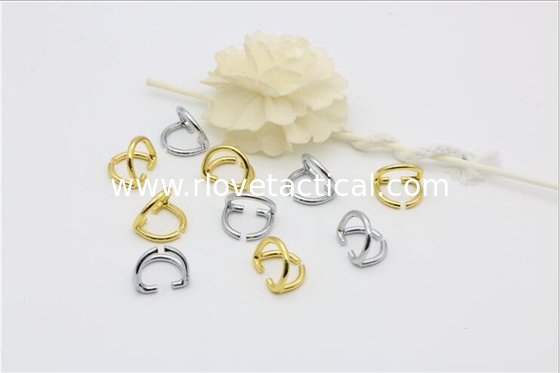 Design decorative accessory zinc alloy double d rings 15 mm for bags