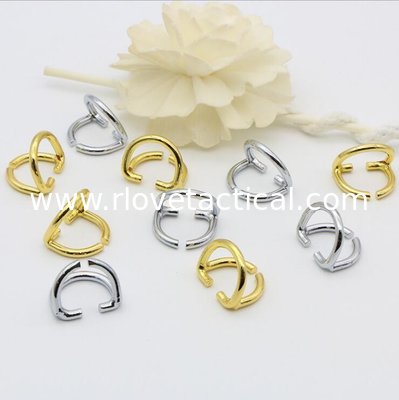 Design decorative accessory zinc alloy double d rings 15 mm for bags