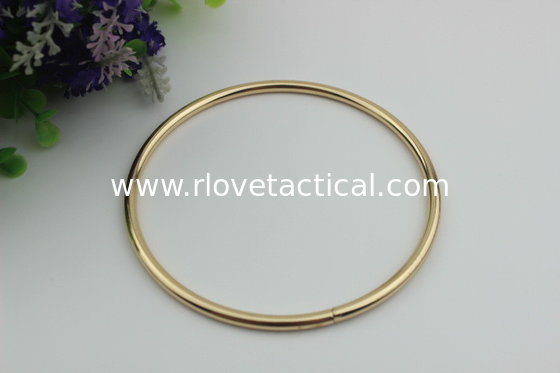 Classic high end light gold iron wire metal o ring 100 mm for sales
