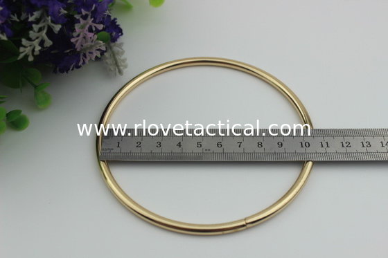 Classic high end light gold iron wire metal o ring 100 mm for sales