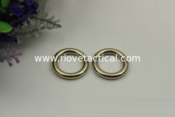 Top quality zinc alloy shiny nickel 20 mm metal o ring buckle for handbags