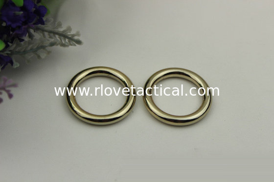 Top quality zinc alloy 25 mm nickel O-ring metal buckle for handbags