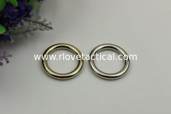Top quality zinc alloy 25 mm nickel O-ring metal buckle for handbags