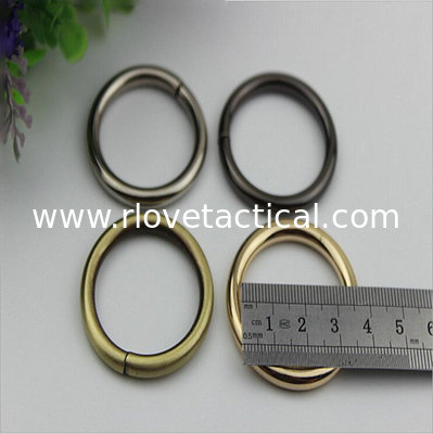 Small light gold bag accessories metal iron o ring buckles 32 mm