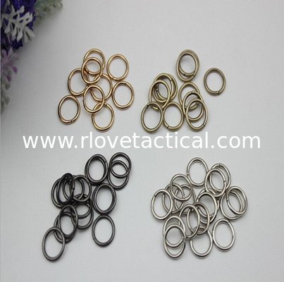 Guangzhou factory sales bag parts and accessories gold 10 mm round metal wire iron buckles