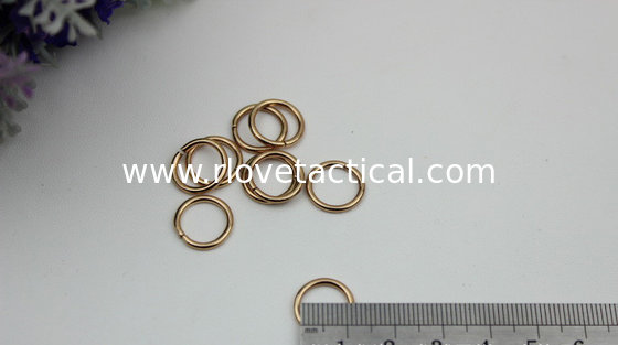 Guangzhou factory sales bag parts and accessories gold 10 mm round metal wire iron buckles