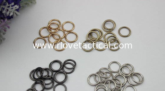 Guangzhou factory sales bag parts and accessories gold 10 mm round metal wire iron buckles