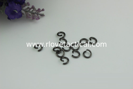 Manufacturing cheap fashion light gold small wire iron round metal buckles 5 mm