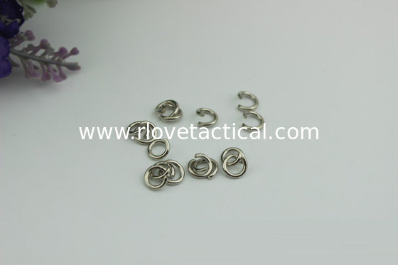 Manufacturing cheap fashion light gold small wire iron round metal buckles 5 mm