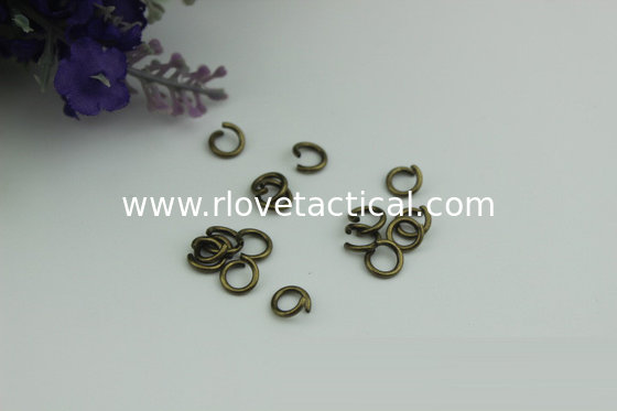Manufacturing cheap fashion light gold small wire iron round metal buckles 5 mm
