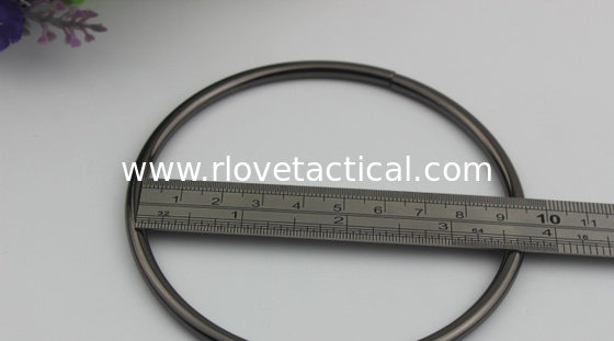 Cheap Customized Handbag Metal Iron Wire Light Gold Big Size 90 mm O Rings For Strap