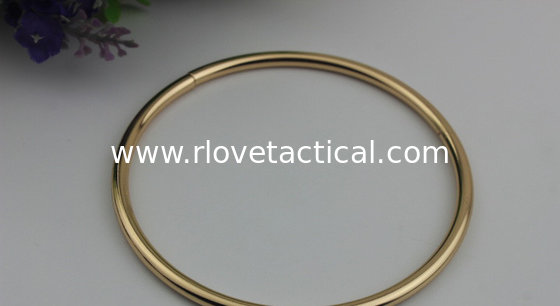 Cheap Customized Handbag Metal Iron Wire Light Gold Big Size 90 mm O Rings For Strap