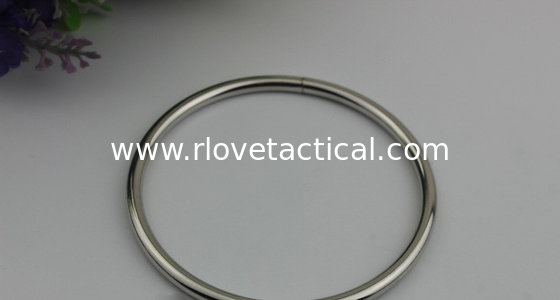Handbag Fittings Gun Metal Color Iron Wire 75 MM Round Metal Rings Wholesale
