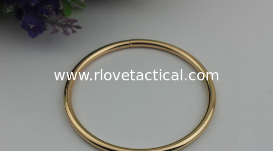 Handbag Fittings Gun Metal Color Iron Wire 75 MM Round Metal Rings Wholesale