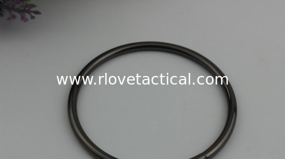 Handbag Fittings Gun Metal Color Iron Wire 75 MM Round Metal Rings Wholesale