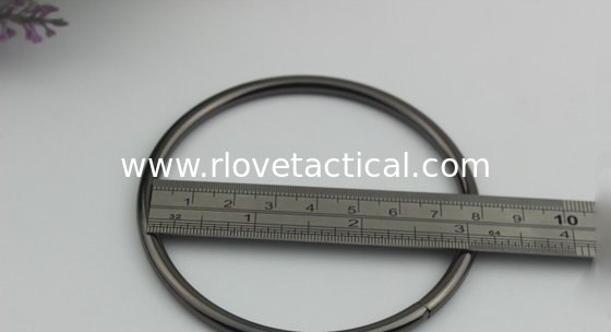 Handbag Fittings Gun Metal Color Iron Wire 75 MM Round Metal Rings Wholesale