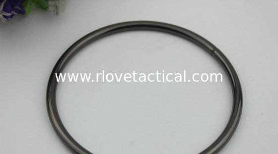 Bag Harware Nickel Color 100 MM Iron Wire Metal Welded O Rings With Nickel Free