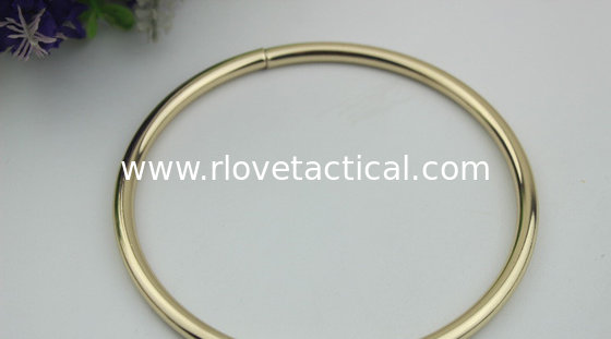 Bag Harware Nickel Color 100 MM Iron Wire Metal Welded O Rings With Nickel Free