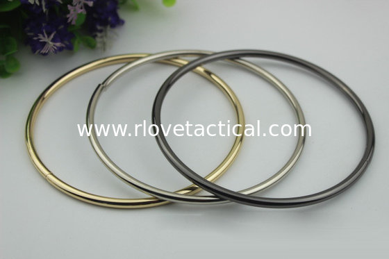 Custom Made Big Size 113 MM Bag Hardware Welding Metal O Rings With Hanging Plating