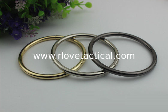 India Market Hot Sales 6 MM Thickness Welded Wire Iron Metal Round Buckles With Polishing