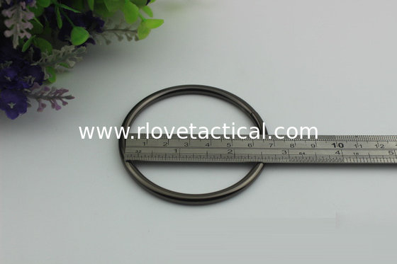 Factory Designing 63 MM Gunmetal Color Bag Hardware Metal Round Rings For Leather