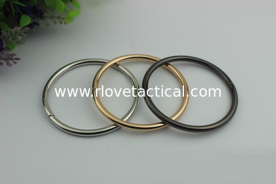 Factory Designing 63 MM Gunmetal Color Bag Hardware Metal Round Rings For Leather