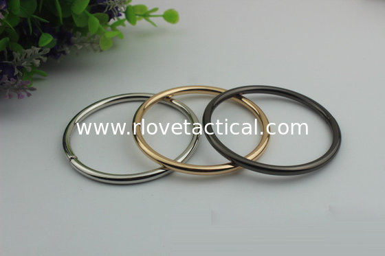 Factory Designing 63 MM Gunmetal Color Bag Hardware Metal Round Rings For Leather