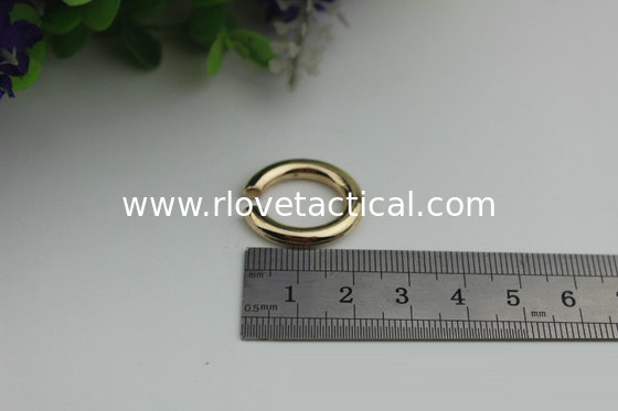 New Style Small Open Oval Shape Gold Zinc Alloy Metal Buckle Rings Manufacturing