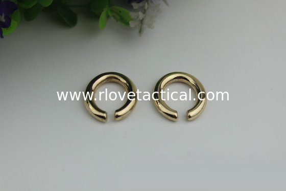 New Style Small Open Oval Shape Gold Zinc Alloy Metal Buckle Rings Manufacturing