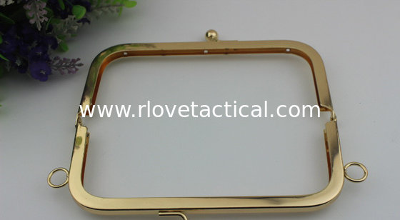Super Hot Sales Light Gold 19 CM & 15 CM Metal Iron Purse Box And Frame For India Market
