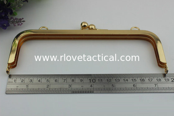 Super Hot Sales Light Gold 19 CM & 15 CM Metal Iron Purse Box And Frame For India Market