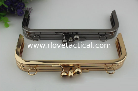 Exquisite Fashion Hardware Light Gold 170 MM Iron Metal Frame With Plastic Box