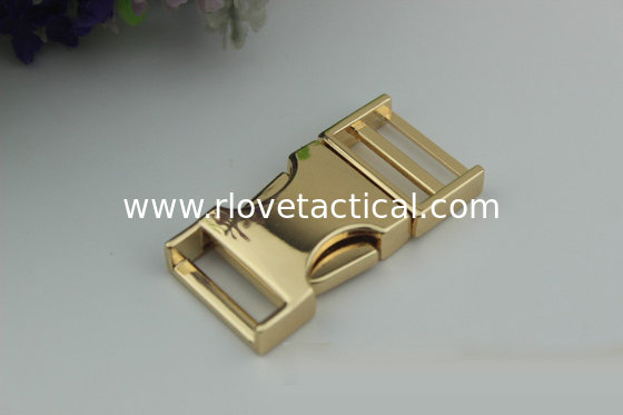 High Quality Zinc Alloy Light Gold 3/4 Inch Quickly Release Metal Buckles For Dog Collar