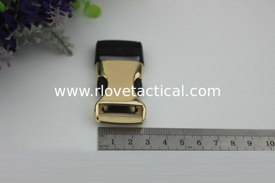 Novelty Design Zinc Alloy And Plastic Nickel Color 1 Inch Fast Release Metal Buckles For Pet Accessories