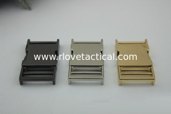 Fashion Metal Material Zinc Alloy Nickel Color 25 Mm Quickly Release Buckles For Webbing