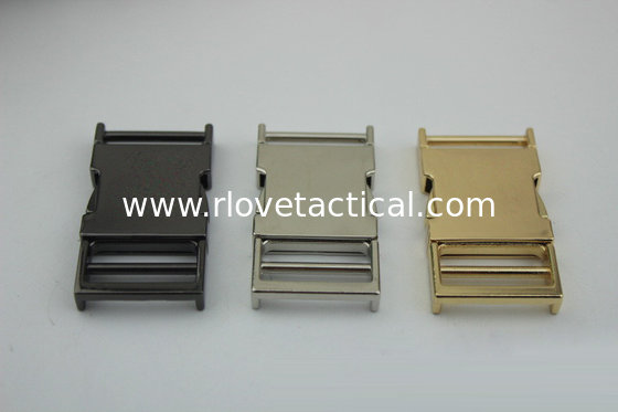 Fashion Metal Material Zinc Alloy Nickel Color 25 Mm Quickly Release Buckles For Webbing