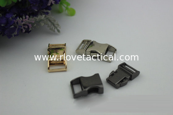 Dog Collar Accessories Zinc Alloy Gunmetal Color Small Size 14 Mm Metal Fast Quickly Buckles For Strap