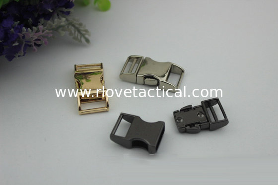 Dog Collar Accessories Zinc Alloy Gunmetal Color Small Size 14 Mm Metal Fast Quickly Buckles For Strap