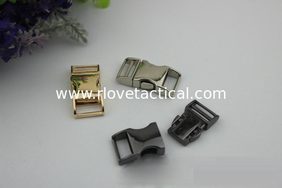 Dog Collar Accessories Zinc Alloy Gunmetal Color Small Size 14 Mm Metal Fast Quickly Buckles For Strap