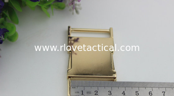 High quality zinc alloy 32 mm light gold fast release buckle for bag parts