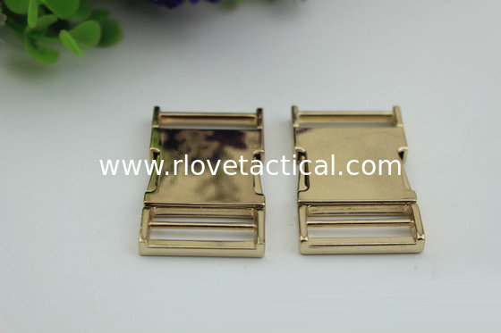 1 inch Hardware gold metal side quick release curved buckles for pet dog collar