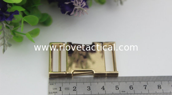 1 inch Hardware gold metal side quick release curved buckles for pet dog collar
