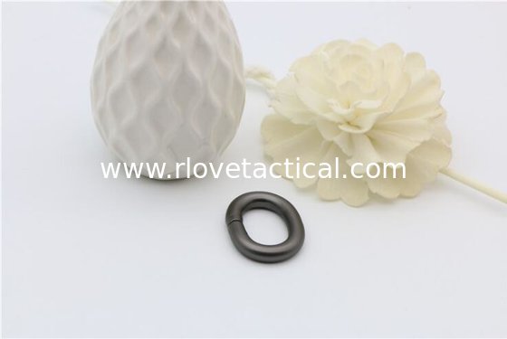 Supply different size 20 mm gunmetal color metal iron oval ring buckle