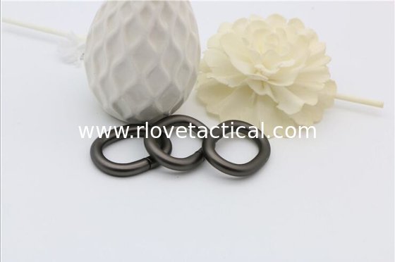 Hot sell popular gunmetal color 25.3 mm oval iron ring for handbag leather straps accessories