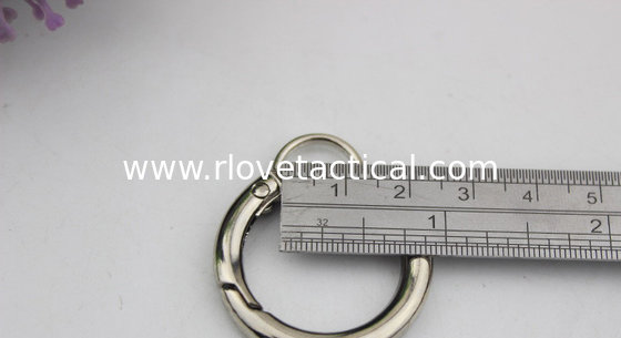 Custom 25MM size trigger snap clip metal gate clasp spring o ring for handbag