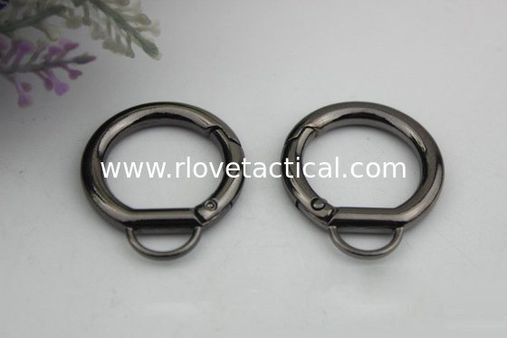 Custom 25MM size trigger snap clip metal gate clasp spring o ring for handbag
